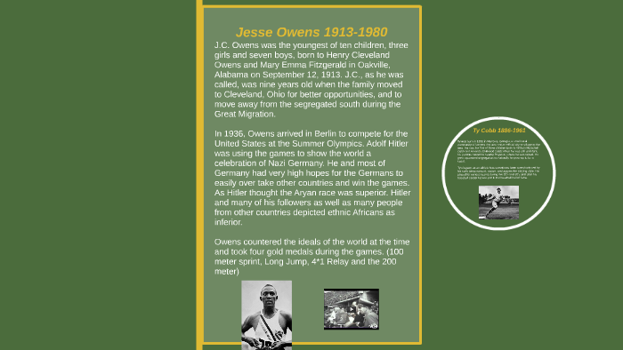 Sports and Important Athletes during the Harlem Renaissance by William ...