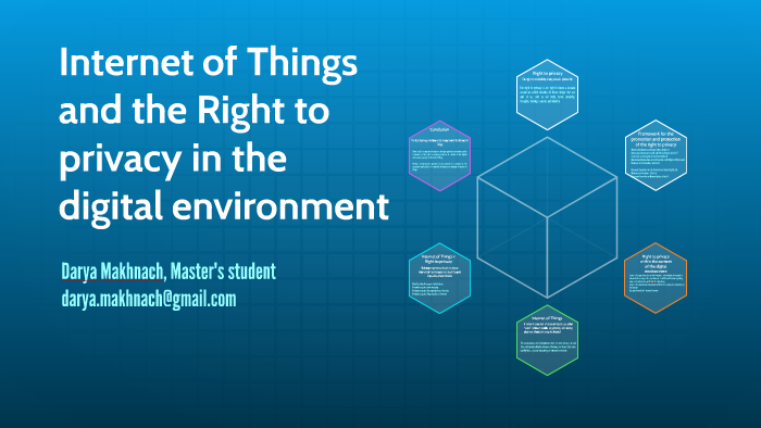 Internet of Things (IoT) and right to privacy in the digital by Darya ...