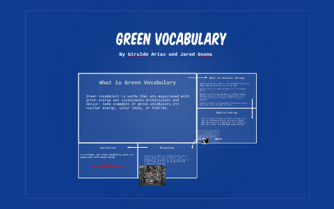 Green Vocabulary by