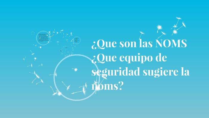 ¿Que son las NOMS by xchel robles on Prezi