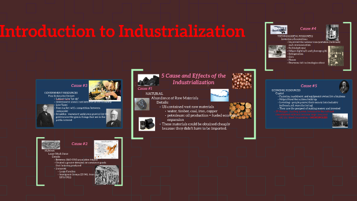 5 Cause and Effects of the Industrialization by Amber Dostie on Prezi
