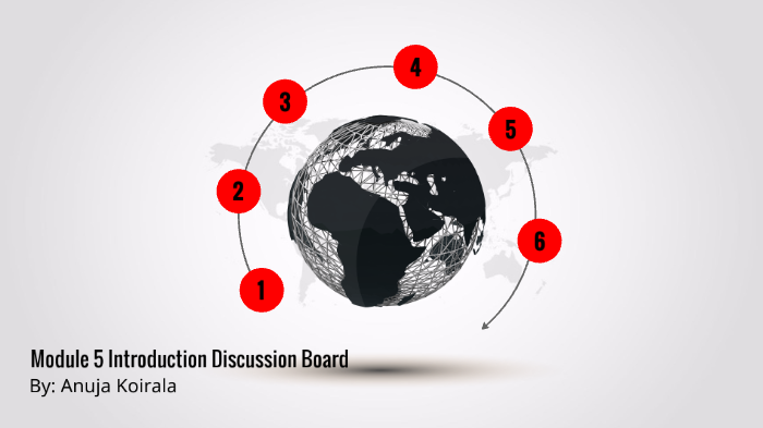 Module 5 Introduction Discussion Board by a k on Prezi