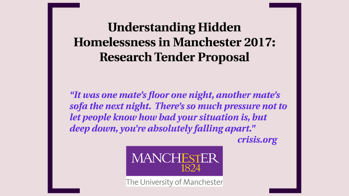 Understanding Hidden Homelessness in Manchester 2017 by Lucy Lernelius ...