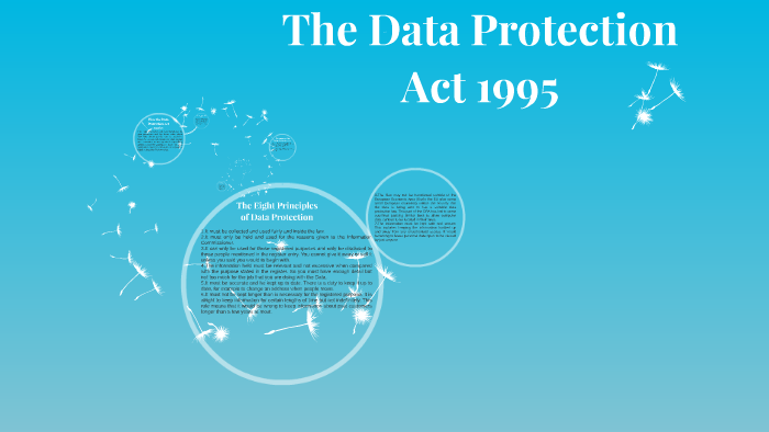 The Data Protection Act 1995 by Bethany Qualter on Prezi