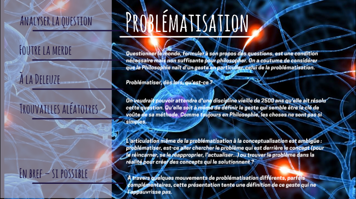 Problématisation by Mission Philo on Prezi