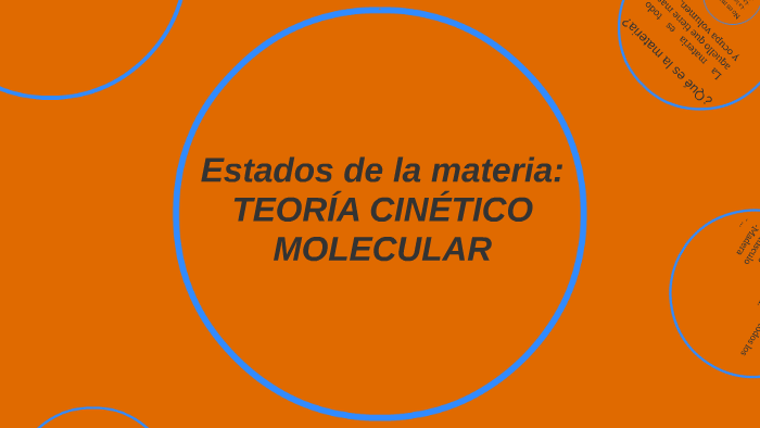 Estados de la materia: TEORÍA CINÉTICO MOLECULAR by Kevin Iborra ...