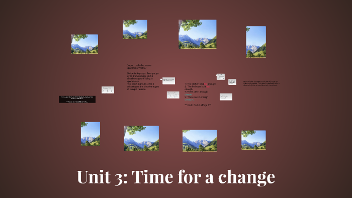 Unit 3: Time for a change by M R on Prezi