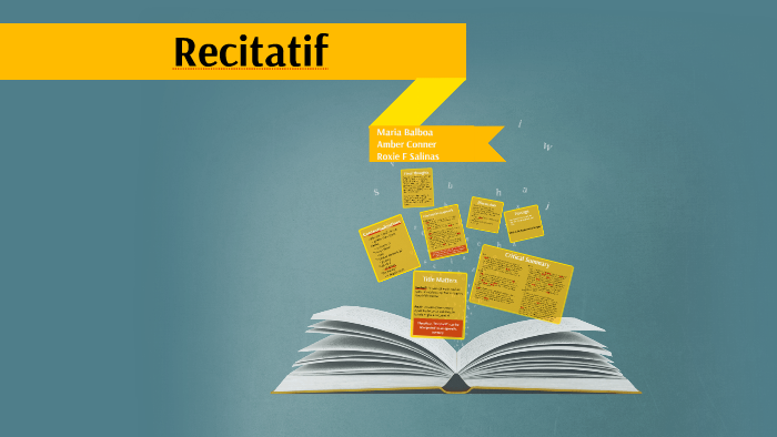 Recitatif by Amber Conner on Prezi