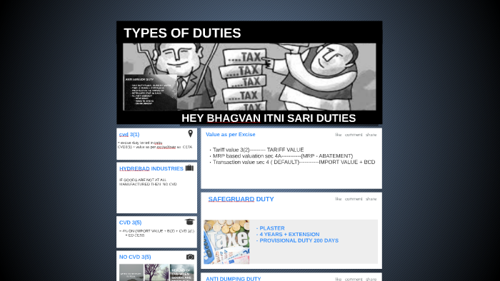 TYPES OF DUTIES by on Prezi