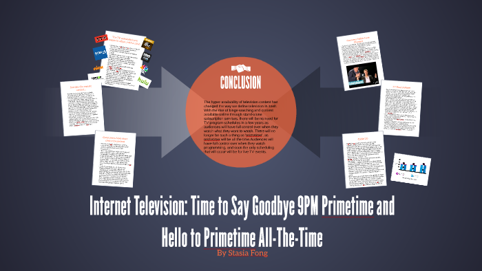 Internet Television: Is it Time to Say Goodbye 9PM Primetime by Stasia ...