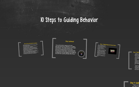 10 Steps to Guiding Behavior by Marissa McCaskill on Prezi