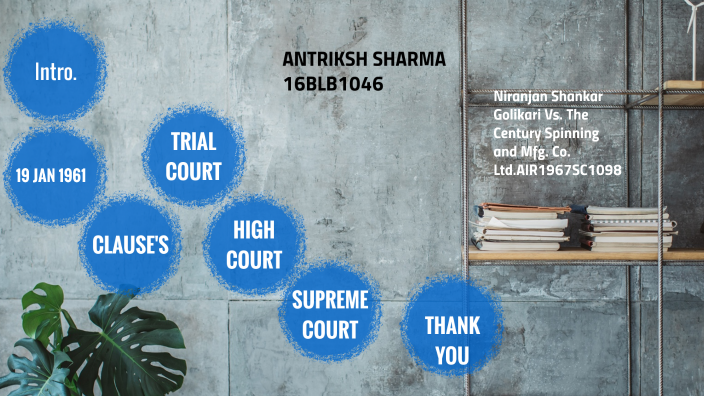 Niranjan Shankar v Century Spinning by Antriksh Sharma on Prezi