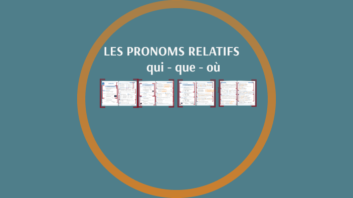les pronoms relatifs qui - que - où by berengere genest on Prezi