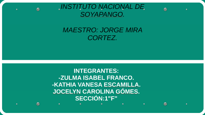 INSTITUTO NACIONAL DE SOYAPANGO. by zulma franco on Prezi