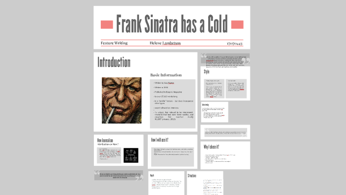 Frank Sinatra has a Cold by Helene Lambetsos on Prezi