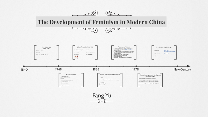 The Development of Women Right in China by yu fang on Prezi