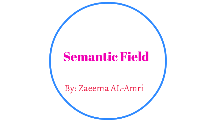 Definition of Semantic Field by Zaoooma al on Prezi
