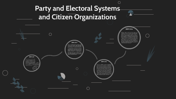 Party and Electoral Systems and Citizen Organizations by Rodolfo ...