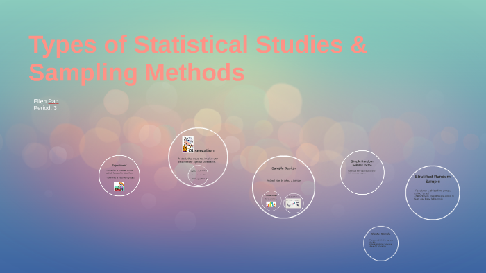 Types of Statistical Studies & Sampling Methods by Ellen Pao on Prezi
