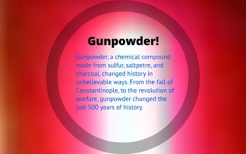History of Gunpowder by Nathan Pinho on Prezi