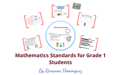 Mathematics Standards for Grade 1 Students by Roxanne Dominguez