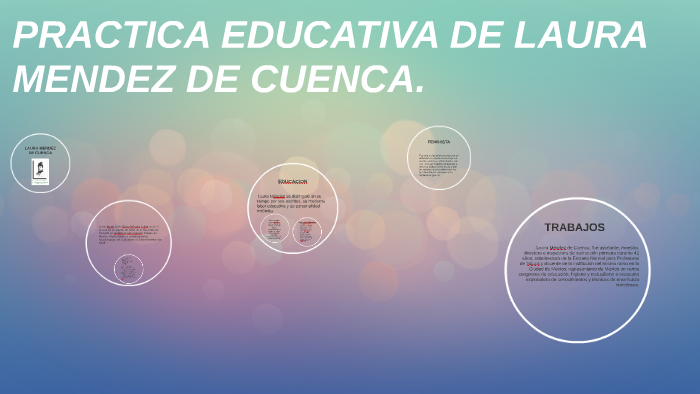 PRACTICA EDUCATIVA DE LAURA MENDEZ DE CUENCA. by brenda cabrera on Prezi