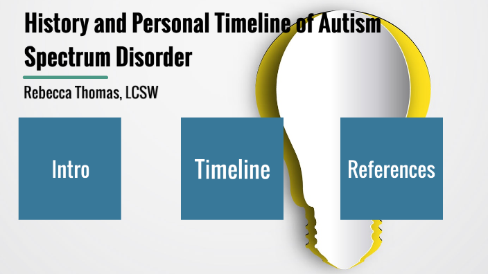 History and Personal Timeline of Autism Spectrum Disorder by Rebecca ...