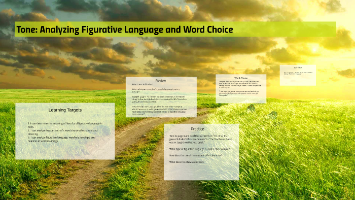 Tone: Analyzing Figurative Language and Word Choice by Kristin Bierman ...