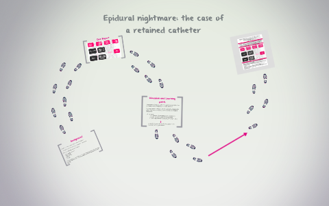 Epidural nightmare: the case of a retained catheter by filipa madeira ...