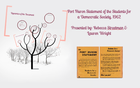 Port Huron Statement of the Students for a Democratic Societ by Lauren ...