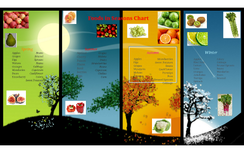 Foods in Seasons Chart by Caitlyn B on Prezi