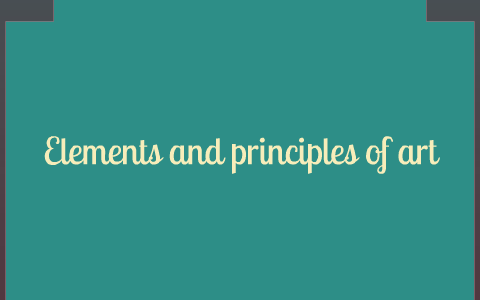 the elements and principles of art in photography by seana young on Prezi