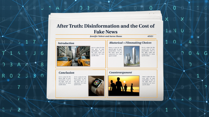 After Truth: Disinformation and Cost of Fake News by Jennifer Nehrer on ...