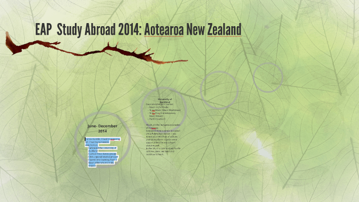 EAP Study Abroad 2014: Aotearoa New Zealand by on Prezi