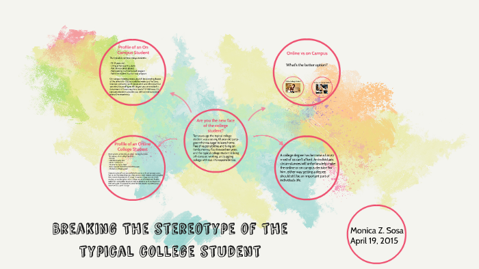 Breaking The stereotype of the typical college student by Monica Sosa ...