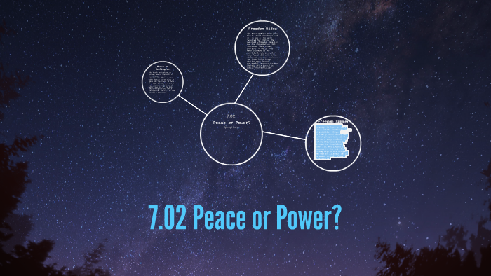 7.02 Peace or Power? by Sydney Myers on Prezi