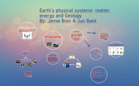 Earth's physical systems: matter, energym and Geology by Jamie Bion