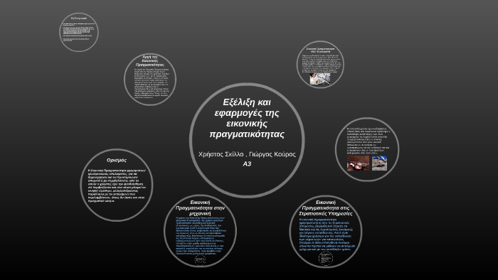 Εξέληξη και εγαρμογες της εικονικης πραγματικοτητας by on Prezi