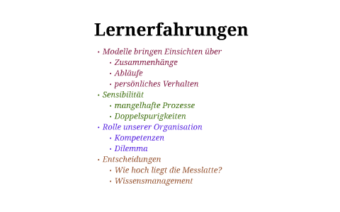 Lernerfahrungen by j mo