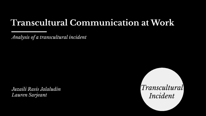 Transcultural Communication at Work by Juzaili Rasis on Prezi