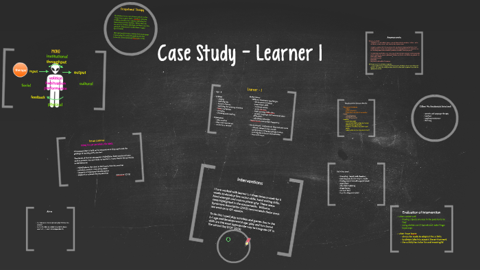 Case Study - Learner 1 by on Prezi