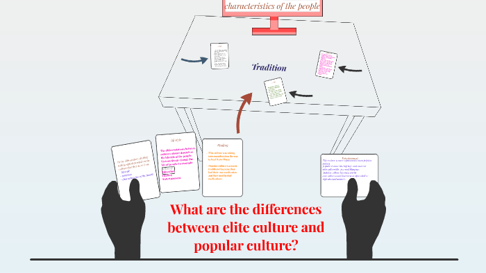 What are the differences between elite culture and popular c by said ...