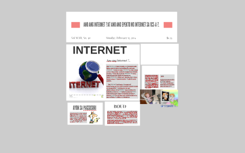 ANO ANG INTERNET ? AT ANO ANG EPEKTO NG INTERNET SA 1CS-A ?. by jingky ...