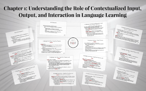 Chapter 1: Understanding the Role of Contextualized Input, O by R G on Prezi