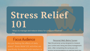 Stress Relief Flyer by Karen Weer on Prezi Design