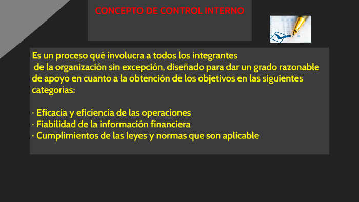 CONCEPTO DE CONTROL INTERNO by KIM KATINA on Prezi