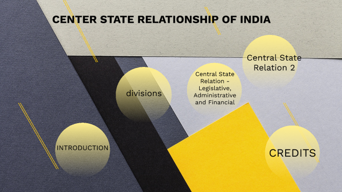 CENTER STATE RELATIONSHIP OF INDIA by C.Sriram C.sriram on Prezi