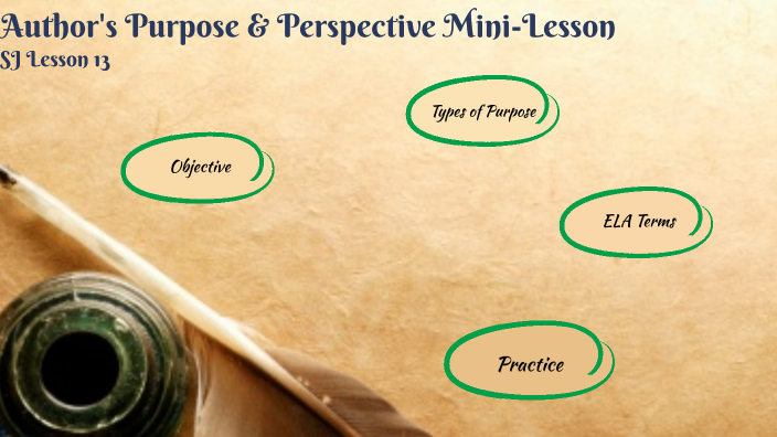 Author's Purpose & Perspective Mini-Lesson by Allie Bergeron on Prezi