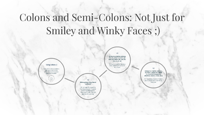 Colons and Semi-Colons: Not Just for Smiley and Winky Faces by Kathryn ...