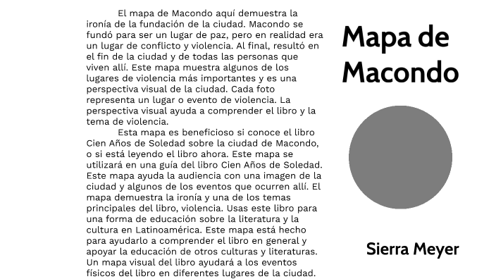 Mapa de Macondo by Sierra Meyer on Prezi